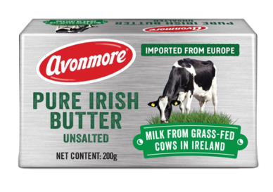 Unsalted Lactic Butter 10kg 83% FAT - Avonmore Professional