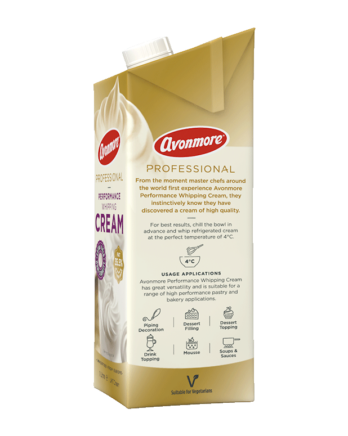 WHIPPING CREAM 35.5% FAT 1ltr and 10ltr - Avonmore Professional