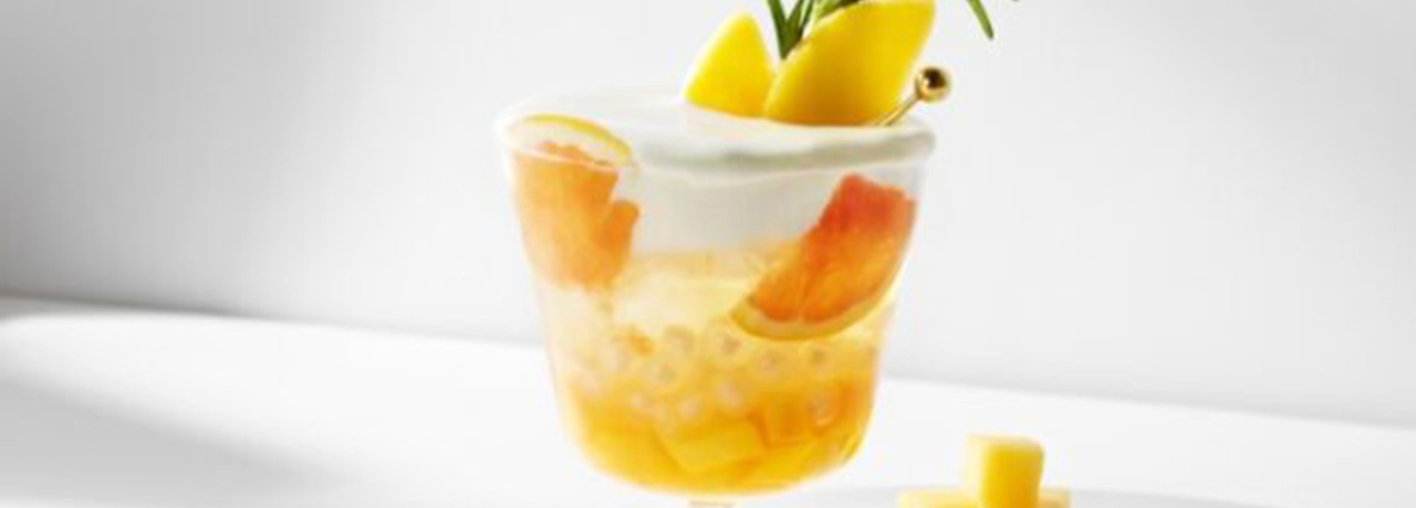 MANGO JASMINE TEA WITH CHEESE MILK CAP - Avonmore Professional