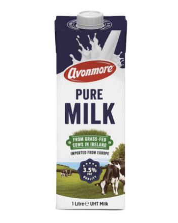 Pure Full Fat 3.5% Milk 1ltr - Avonmore Professional