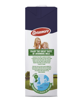 Pure Full Fat 3.5% Milk 1ltr - Avonmore Professional