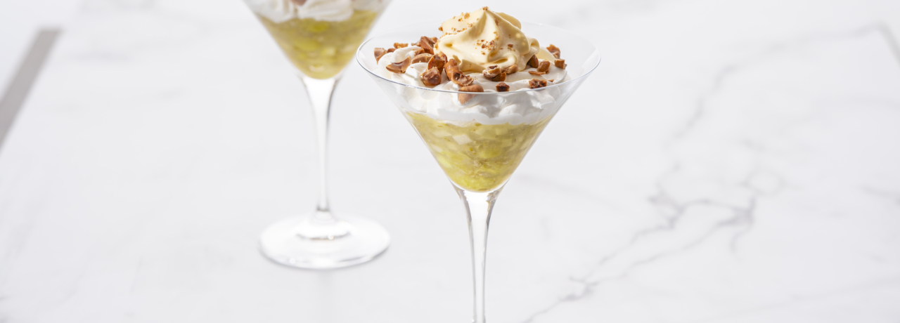 GOOSEBERRY SYLABUB WITH APPLE CIDER SABAYON - Avonmore Professional